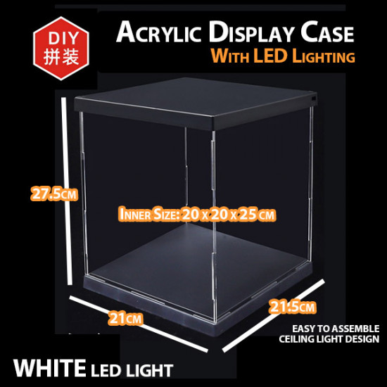 Acrylic Display Case with LED White Light