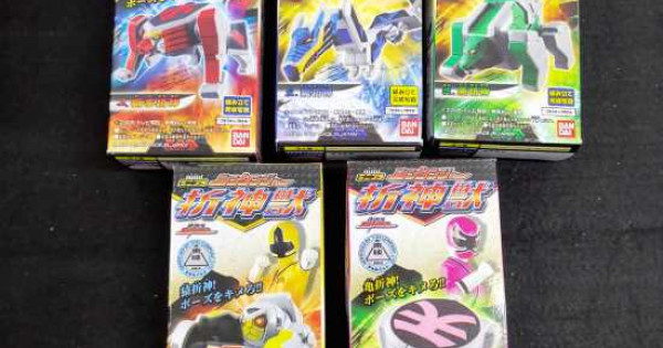 Mini Mini-pla Shinkenger Origami Beast (Set of 5)